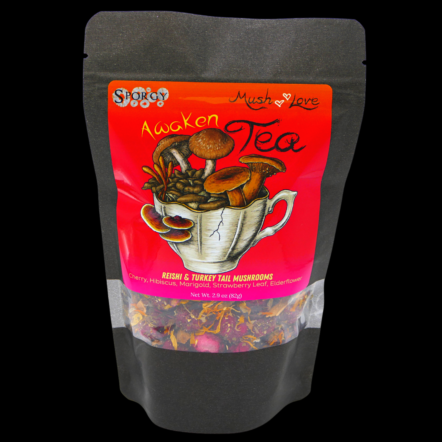 Mush Love Awaken Tea – Sporgy Mushrooms